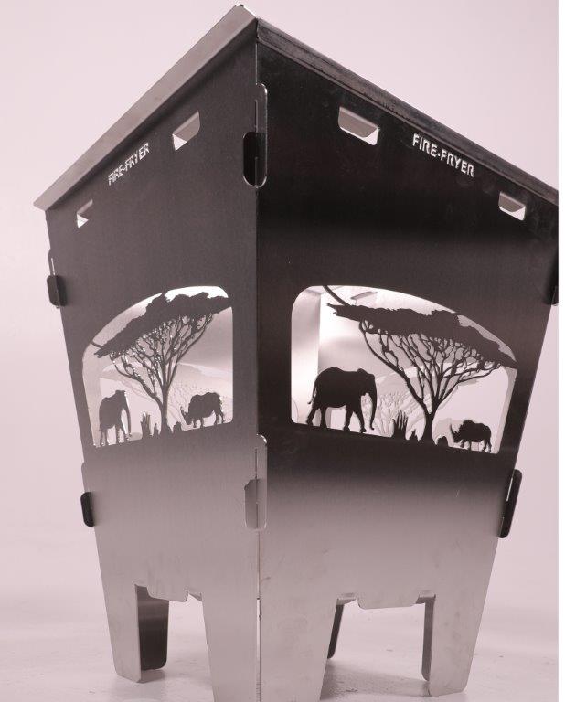 Stainless Steel Fire Boma | Portable Braai for Outdoor Cooking